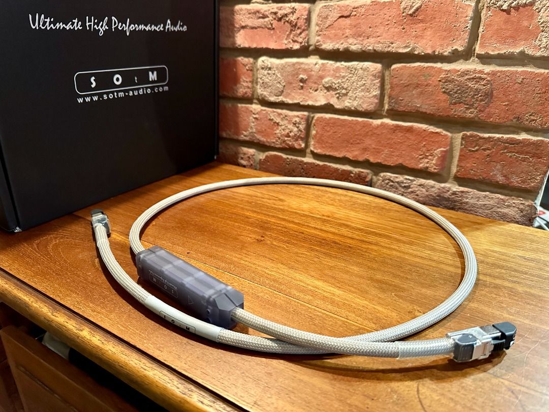 SOtM dCBL-CAT7 Audiophile Ethernet Cable 1.5m. Mint with box, Audio ...