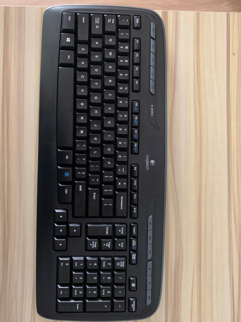 Spoilt Logitech Keyboard K330, Computers & Tech, Parts & Accessories ...