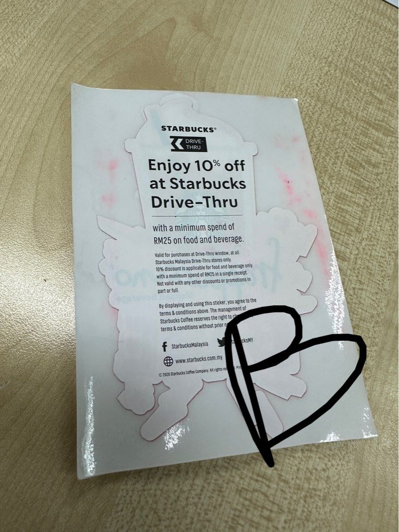 Starbucks drive through sticker, Video Gaming, Gaming Accessories, Game ...