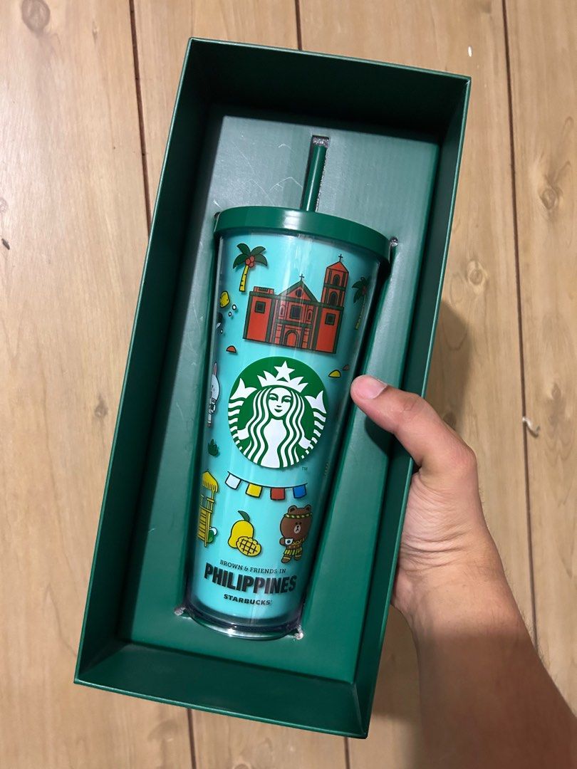 Starbucks x LINE FRIENDS Philippine edition tumbler, Furniture & Home ...