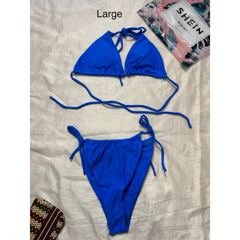 String bikini two piece swimsuit on Carousell