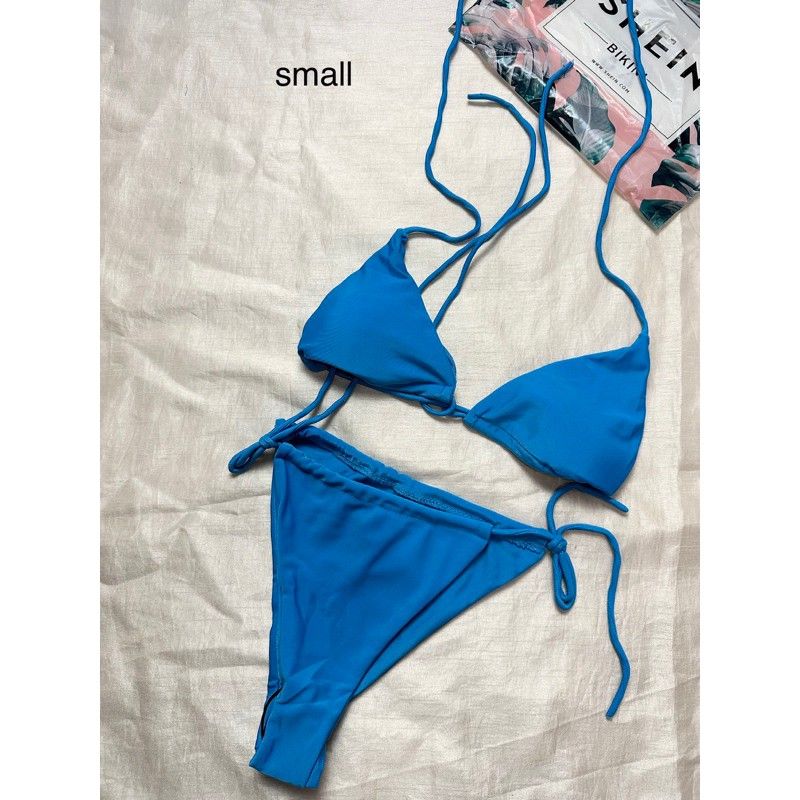 String bikini two piece swimsuit on Carousell
