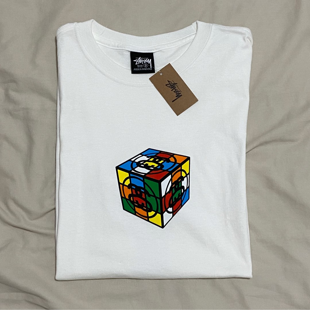Stussy Cube Tee, Men's Fashion, Tops & Sets, Tshirts & Polo Shirts on ...