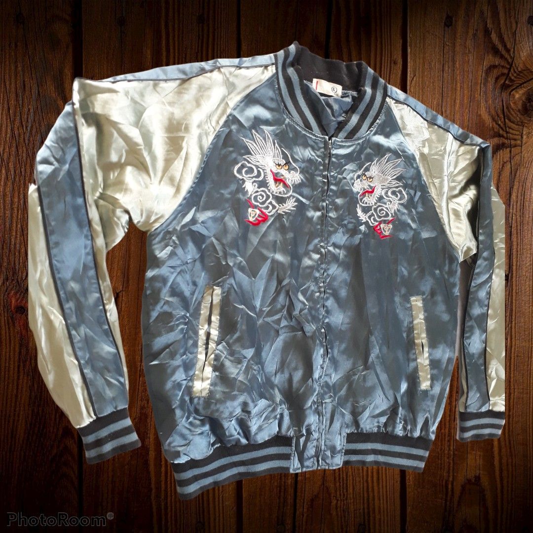 Sukajan double dragon yakuza jacket, Men's Fashion, Coats, Jackets and ...