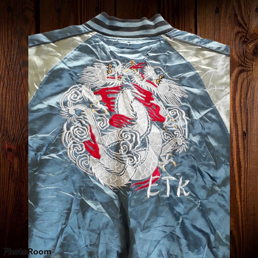 Sukajan double dragon yakuza jacket, Men's Fashion, Coats, Jackets and ...