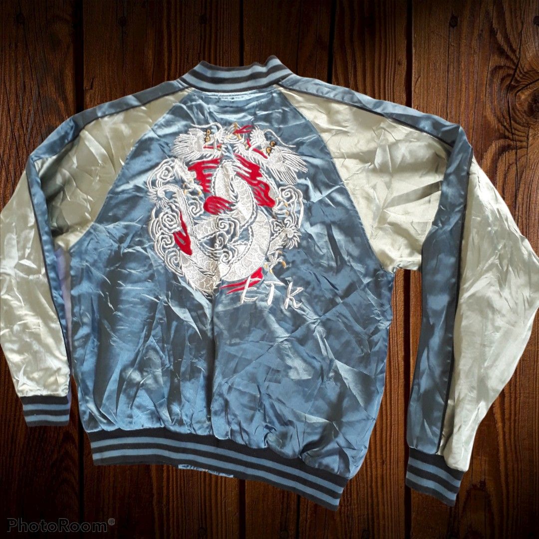 Sukajan double dragon yakuza jacket, Men's Fashion, Coats, Jackets and ...