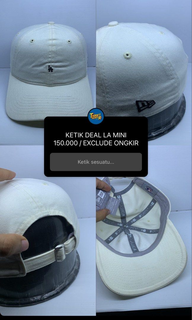 Topi New Era 9Forty MLB Los Angeles Dodgerss Mini Logo, Fesyen Pria ...