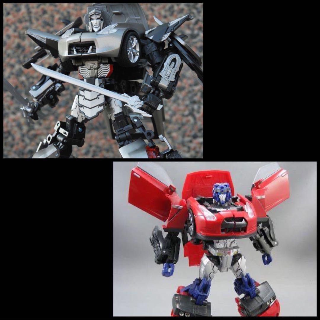 Transformers Alternity Optimus Prime and Megatron race car, Hobbies ...
