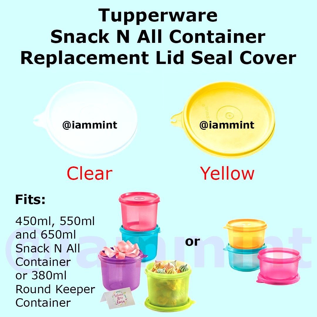 Tupperware Snack N All or Round Keeper Container Extra Spare ...