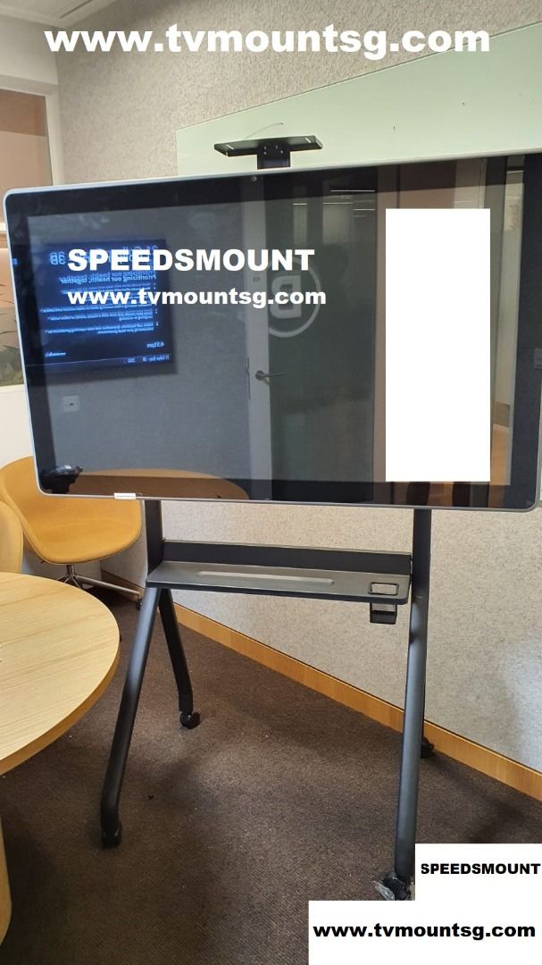 TV stand Jamboard smartboard mobile cart larger AV laptop shelf ...