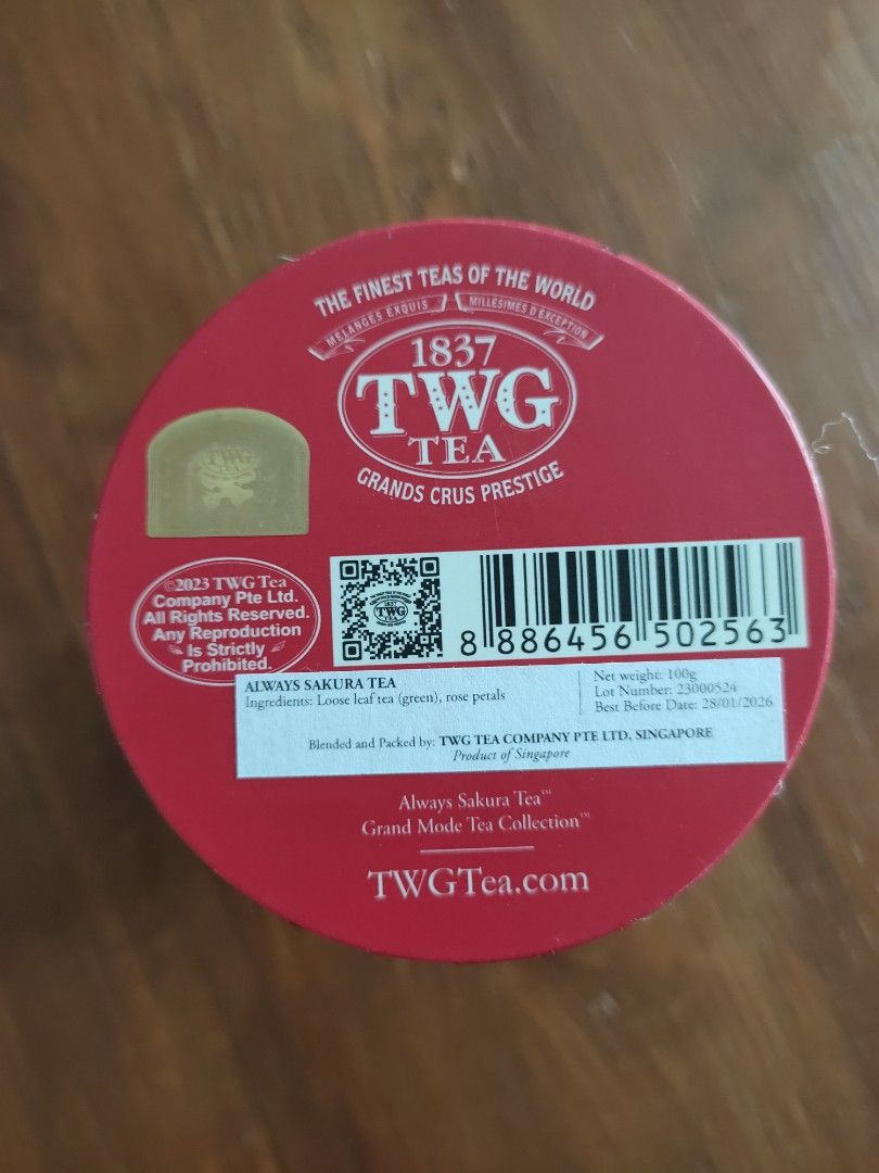 TWG Always Sakura Tea Grand Mode Tea Collection 2023, Food & Drinks ...