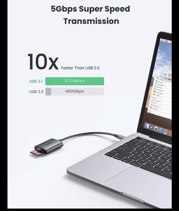 Ugreen Type C card Reader, Computers & Tech, Parts & Accessories, Cables & Adaptors on Carousell