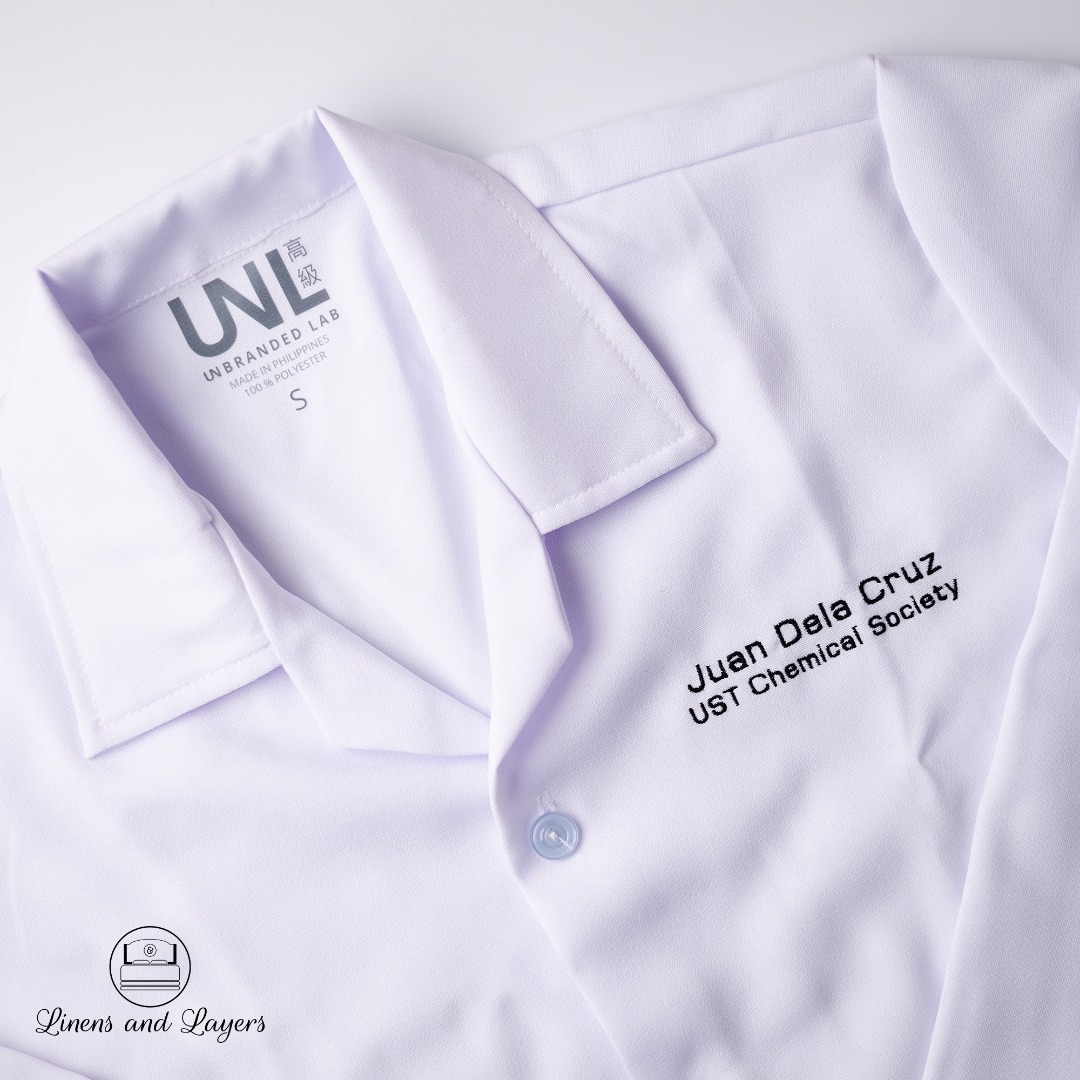 Unbranded Lab White Unisex Personalized Lab Coat / Lab Gown ...