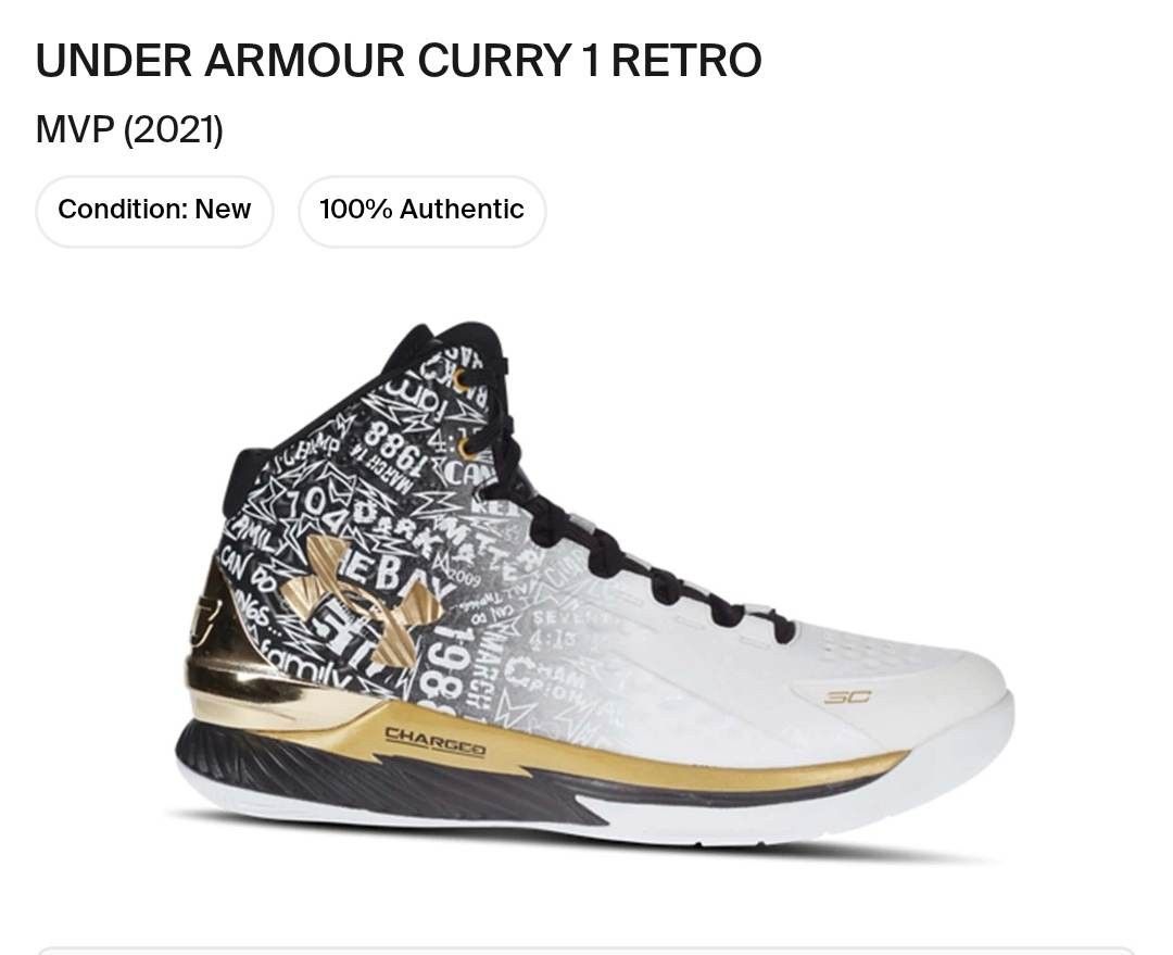 Under Armour Curry 1 Retro on Carousell