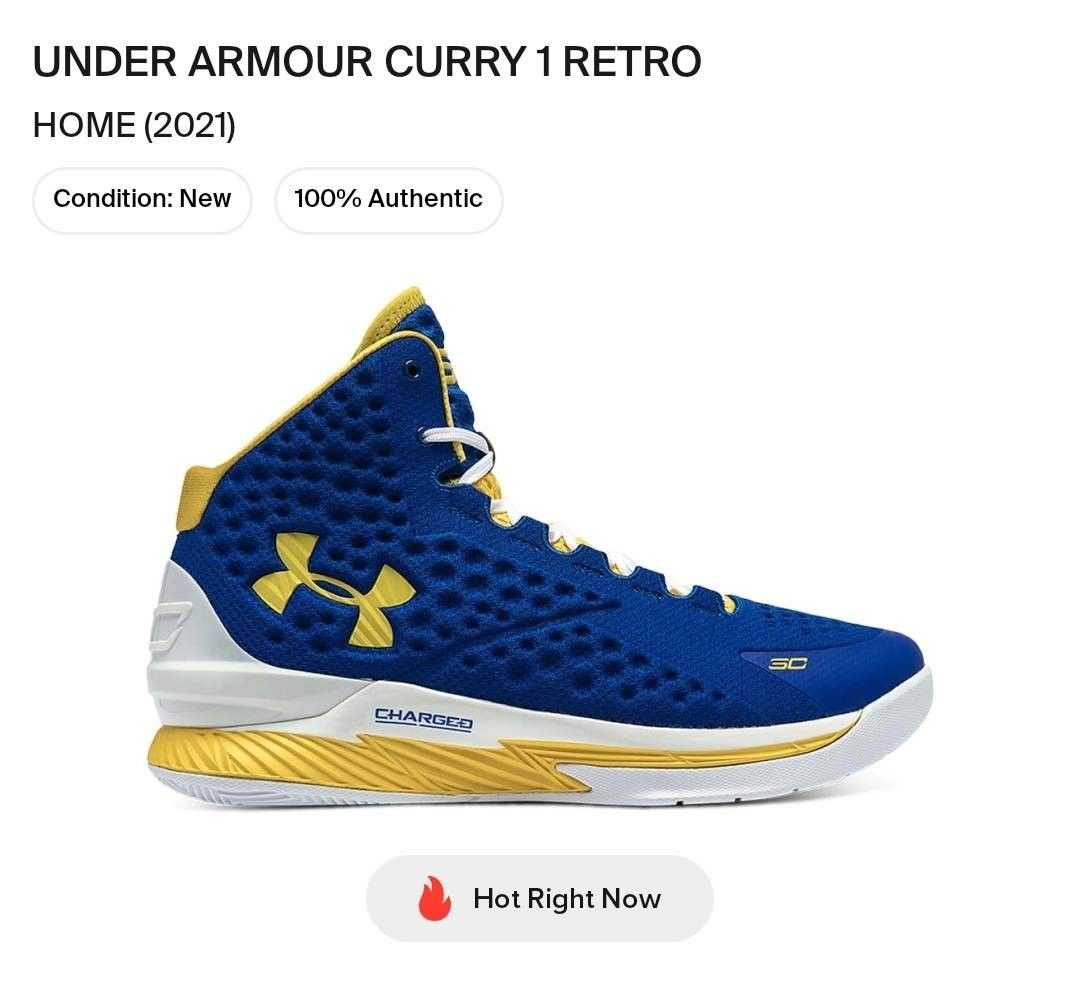 Under Armour Curry 1 Retro on Carousell