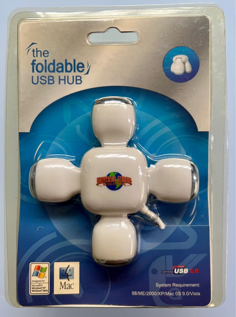 Universal Studio Foldable USB Hub (4 USB Adaptor), Computers & Tech ...
