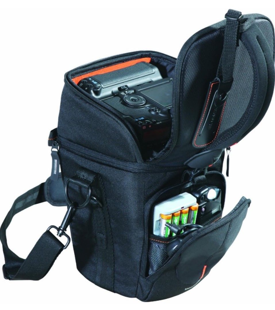 Vanguard Up-rise 15z Zoom Expandable Camera Bag (Black), Photography ...