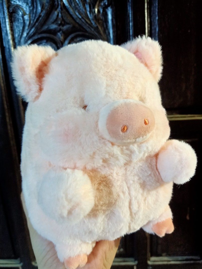 VERY CUTE FURRY PIG, Hobbies & Toys, Toys & Games on Carousell