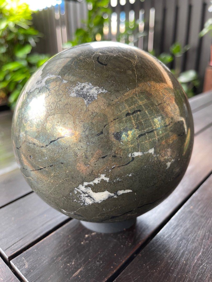 Very large Pyrite sphere, Women's Fashion, Jewelry & Organisers ...