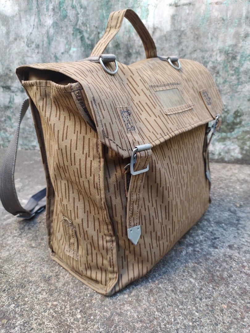 Vintage GERMAN EAST ARMY RAIN CAMO BACKPACK, Men's Fashion, Bags ...