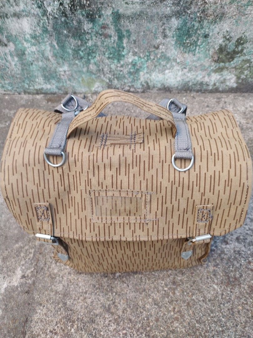 Vintage GERMAN EAST ARMY RAIN CAMO BACKPACK, Men's Fashion, Bags ...