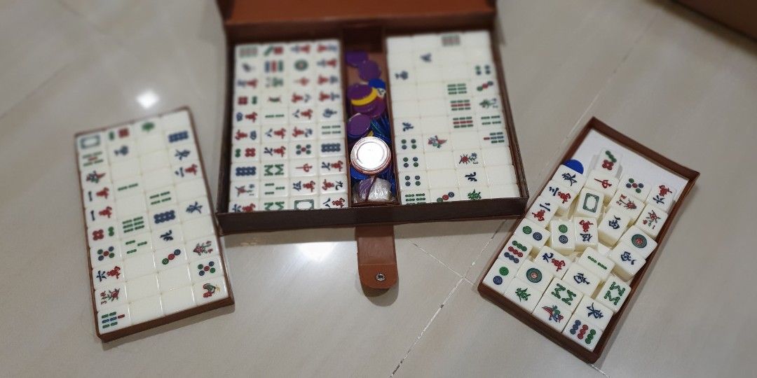 Vintage Golden Dragon Hong Kong Mahjong Set, Everything Else on Carousell