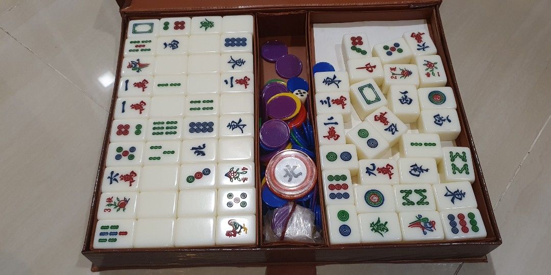 Vintage Golden Dragon Hong Kong Mahjong Set, Everything Else on Carousell