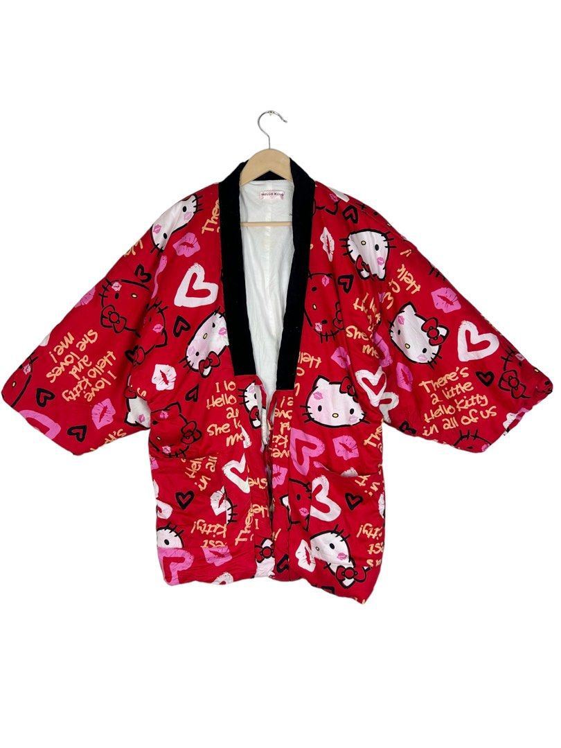 Vintage hello kitty kimono, Men's Fashion, Tops & Sets, Hoodies on ...