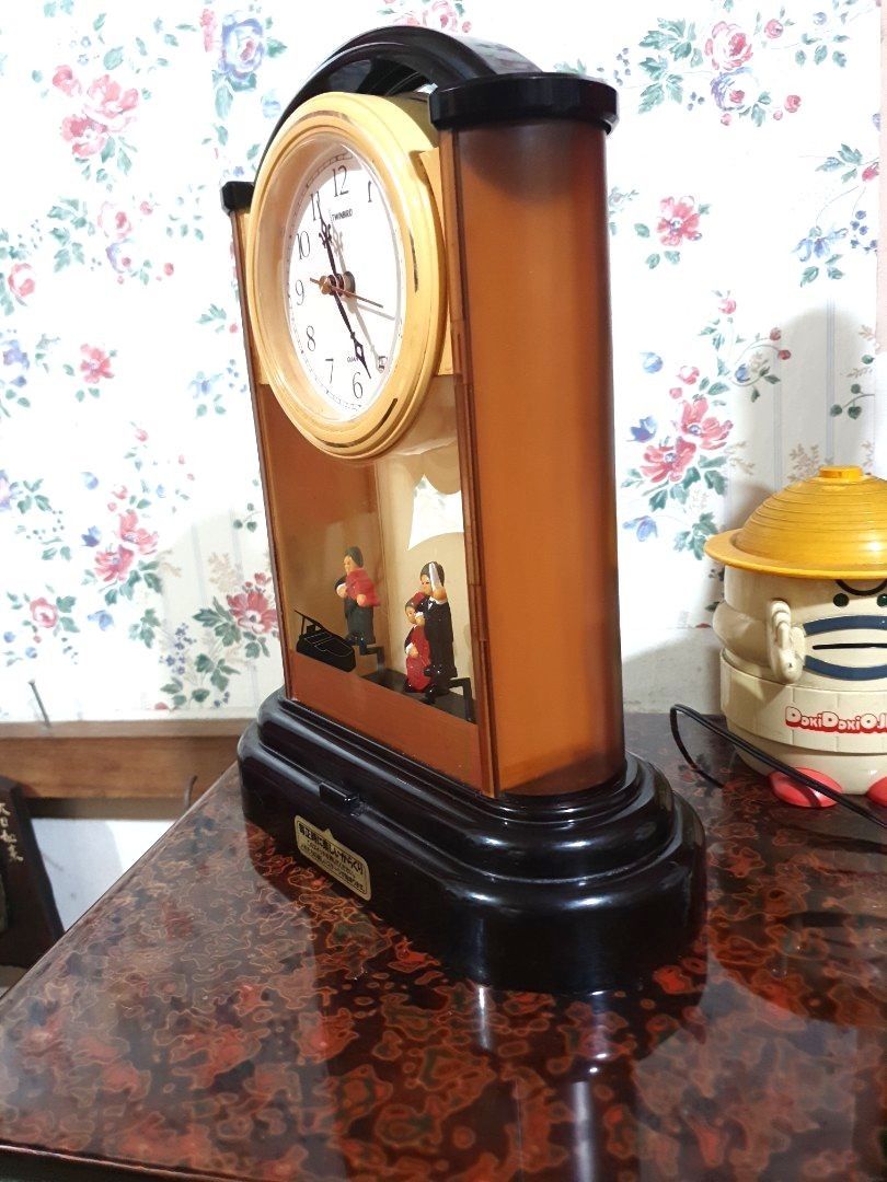 Vintage Twinbird Desk Clock Little Orchestra desk Clock Japan on Carousell