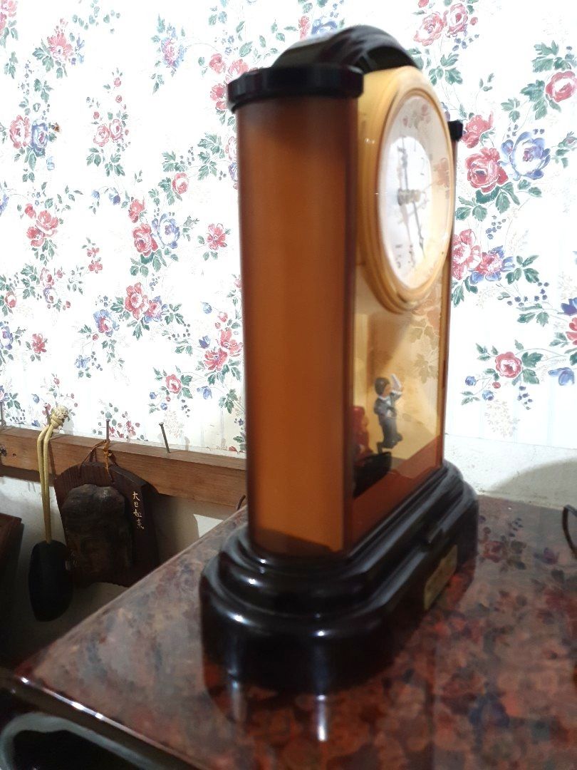 Vintage Twinbird Desk Clock Little Orchestra desk Clock Japan on Carousell