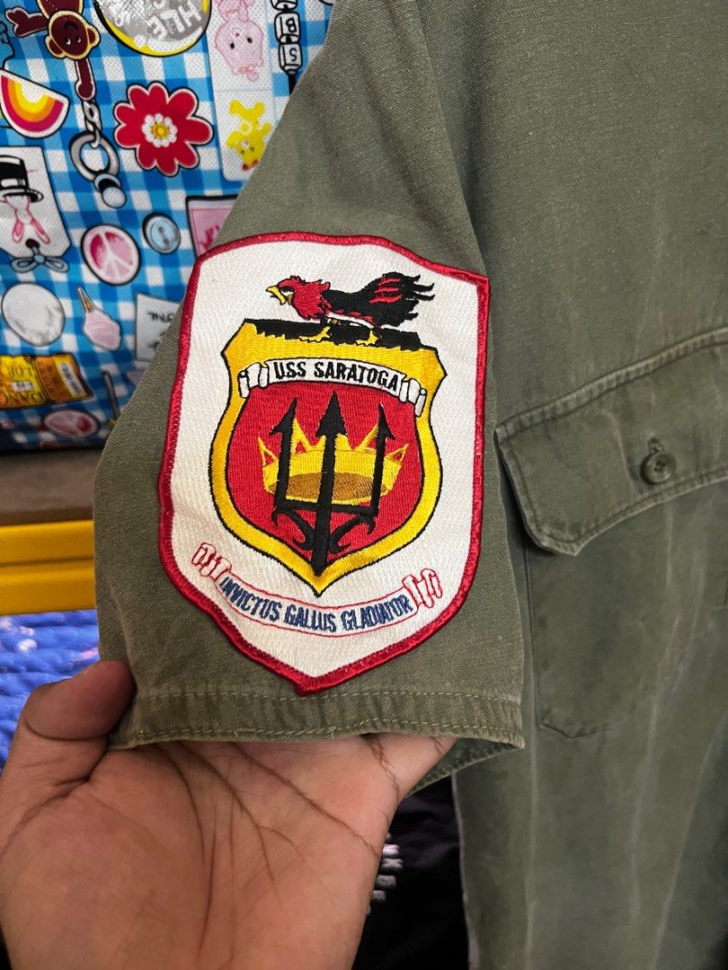 Vintage US Navy USS Gallus Gladiator Patches, Men's Fashion, Tops & Sets, Tshirts & Polo Shirts ...