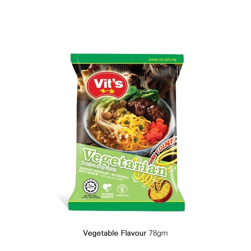 Vit's packet instant noodles 5 packets vegetarian instant noodles tom ...
