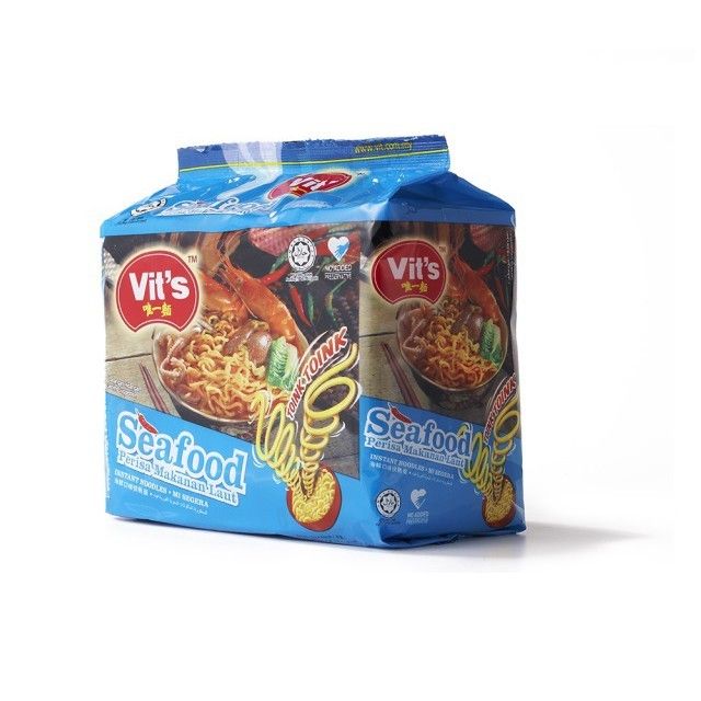 Vit's packet instant noodles 5 packets vegetarian instant noodles tom ...