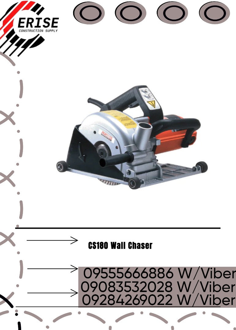 WALL CHASER, Commercial & Industrial, Construction Tools & Equipment on ...