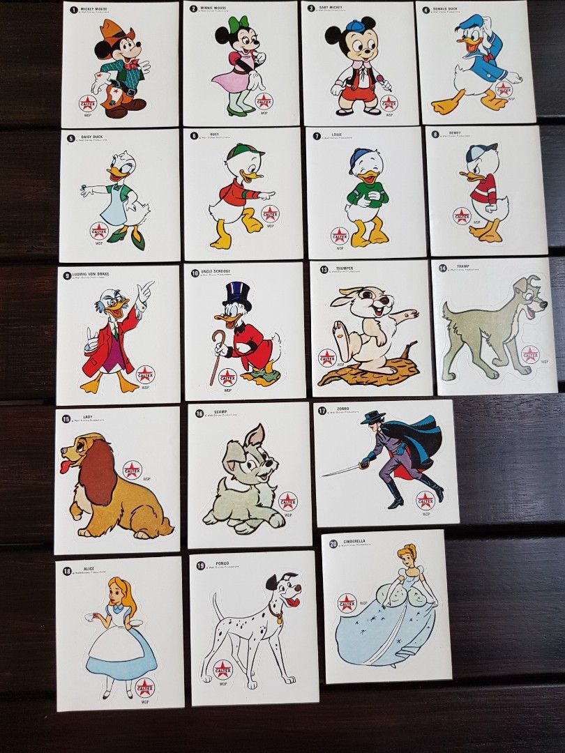 Vintage Walt Disney stickers, Hobbies & Toys, Memorabilia ...