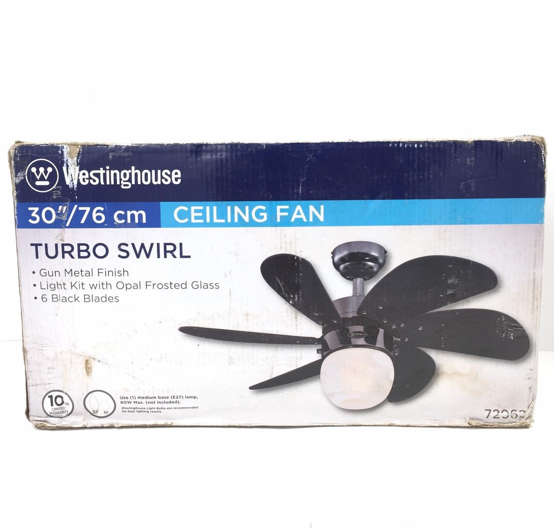 WESTINGHOUSE 30" / 76 cm Turbo Swirl Ceiling Fan, Furniture & Home ...