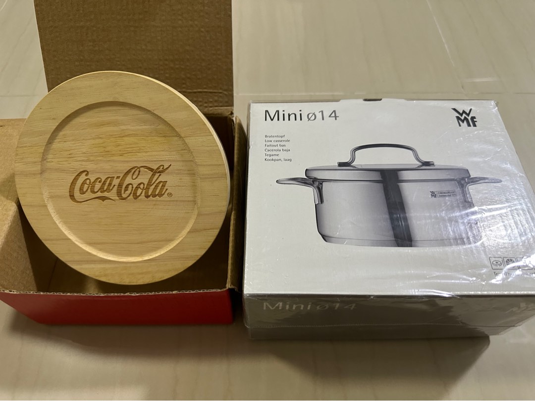 WMF Mini Low Casserole with Coca Cola glass container, Furniture & Home ...