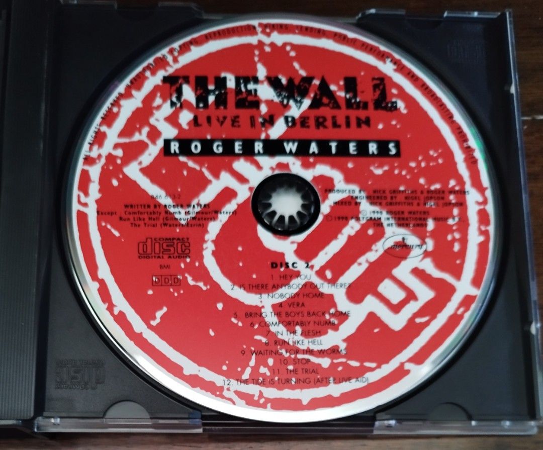 1st Press 1990 Roger Waters THE WALL Pink Floyd, Hobbies & Toys, Music ...