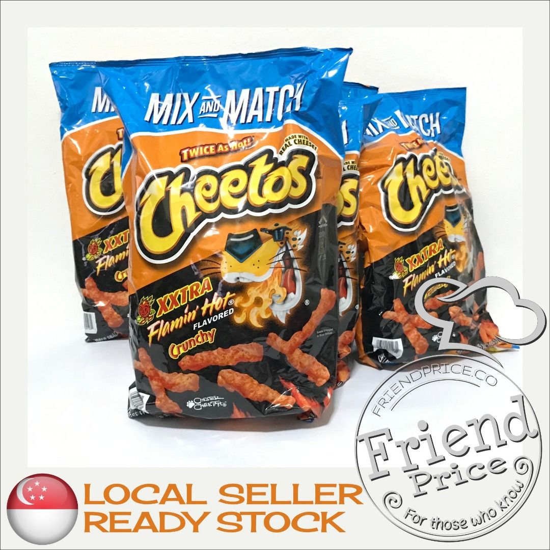 [2 Packets] Direct From Usa Cheetos Crunchy Xxtra Flamin Hot Cheese