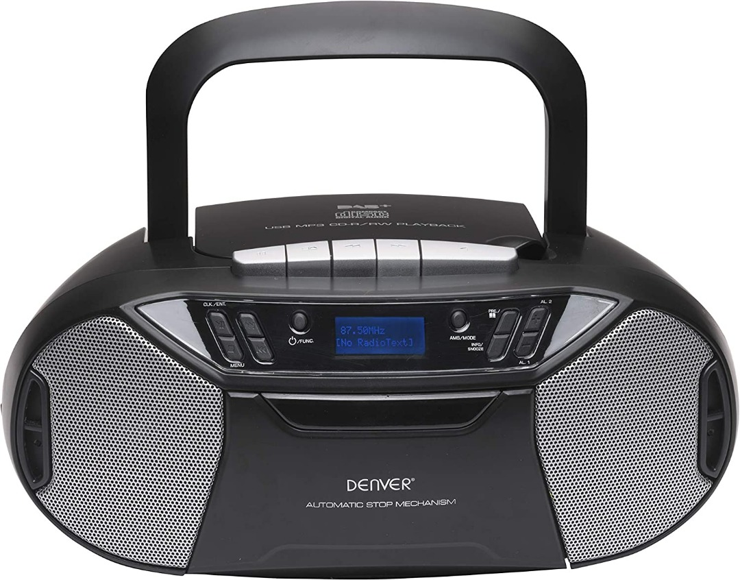 3621) BOOMBOX DENVER TDC-250 MUSIC SET WITH DAB + / FM RADIO CASSETTE ...