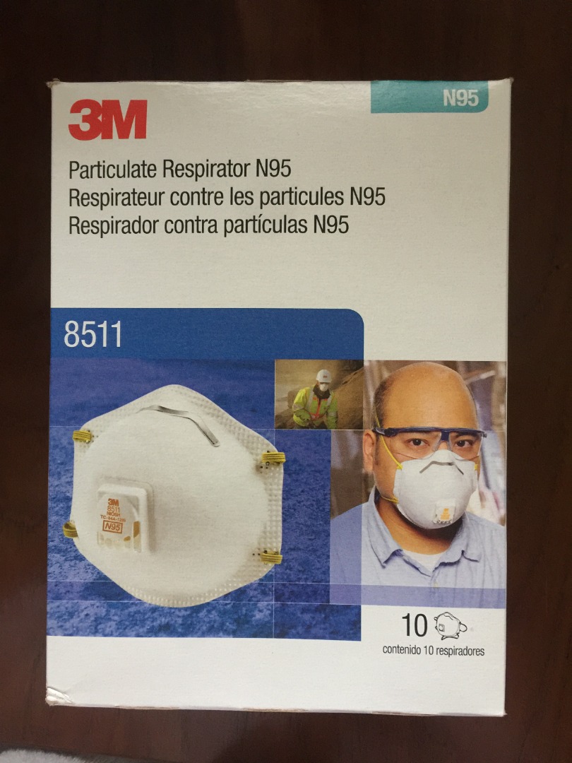 3M N95 particulate respirator masks (10 masks per box), Health ...