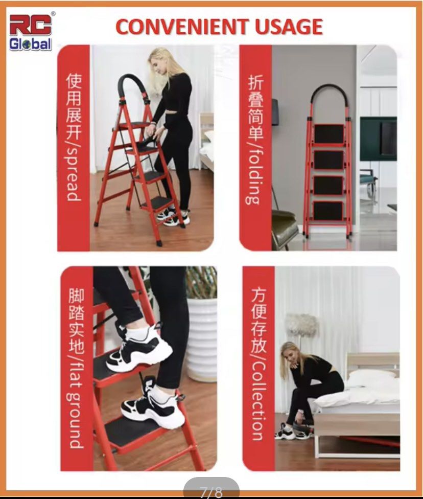 4 step ladder - secure, Furniture & Home Living, Home Improvement ...
