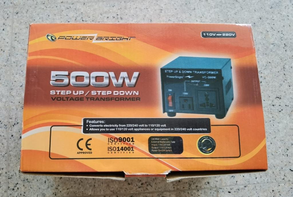 500W STEPUP/DOWN VOLTAGE TRANSFORMER VOLTAGE CONVERTER, TV & Home ...