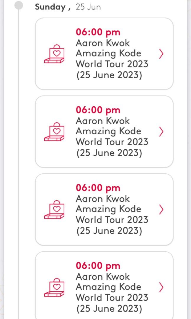 Aaron Kwok 2023 genting Highlands concert PS1x2 tickets, Tickets & Vouchers, Event Tickets on ...