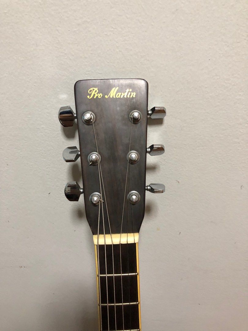 Acoustic collectible Guitar 1980 + Pro Martin acoustic guitar, Hobbies ...