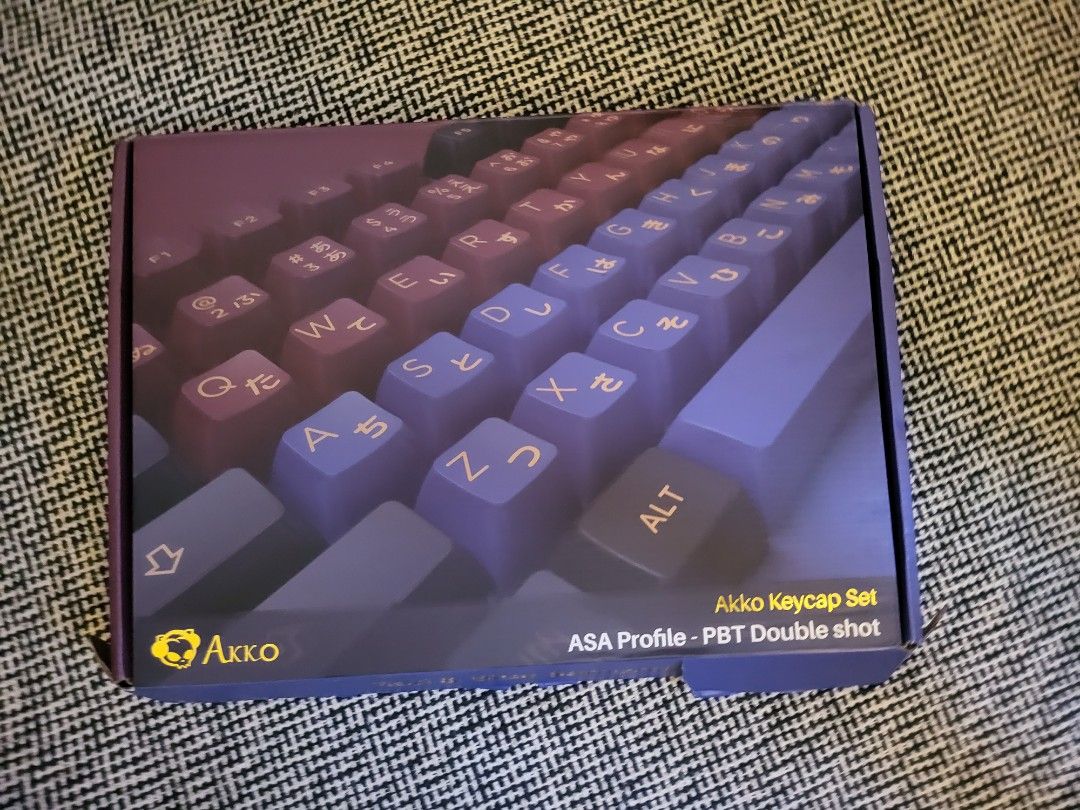 Akko Red & Blue Samurai Keycaps Fullset w/ Box ASA Profile, Computers ...