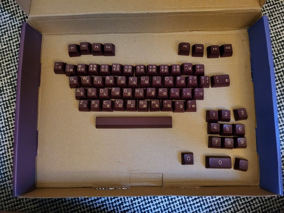 Akko Red & Blue Samurai Keycaps Fullset w/ Box ASA Profile, Computers ...