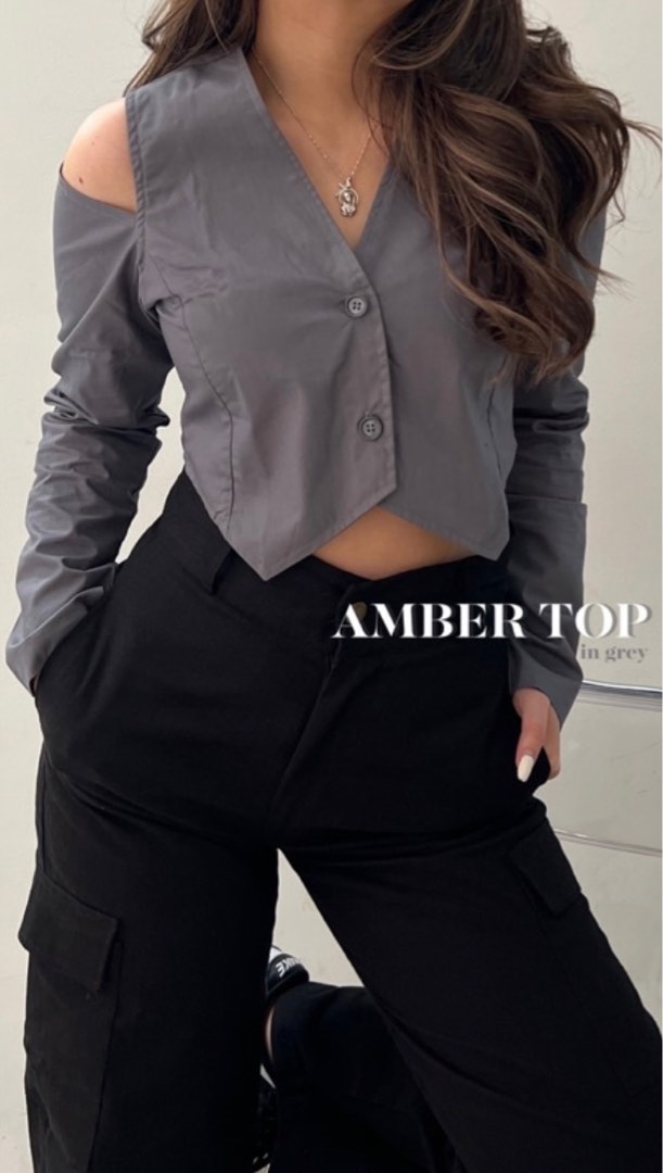 Amber Top by Wear Cozee, Fesyen Wanita, Pakaian Wanita, Atasan di Carousell