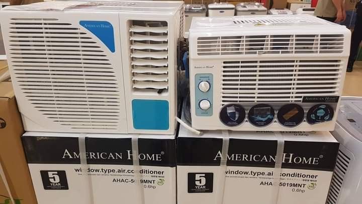 AMERICAN HOME WINDOW TYPE AIRCON (MANUAL/REMOTE/INVERTER TYPE), TV ...