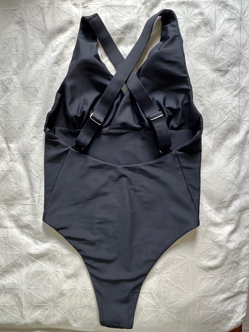 Ana One-Piece Swimsuit in Ebony Black - Align Swim MTO, Women's Fashion ...